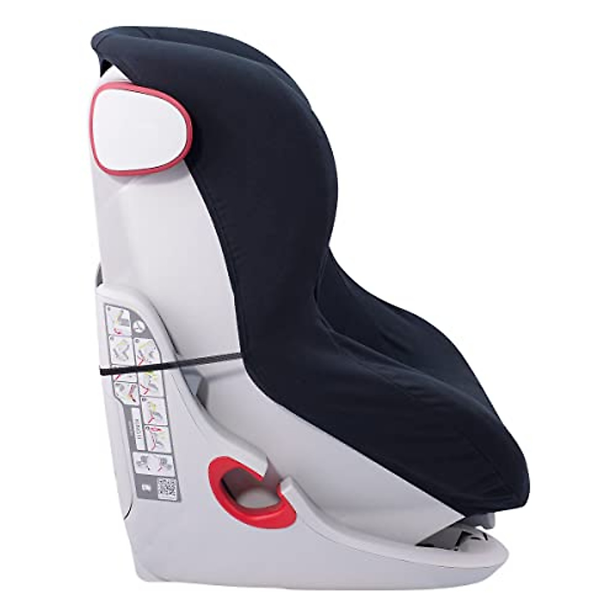 JYOKO Kids Cover Liner Universal Made Cotton for car seat with Head Support Compatible with Britax, Chicco, Mico (Black Series)