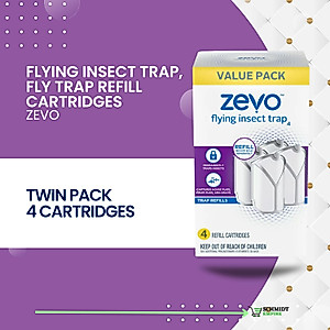 Refills 04 Cartridges Indoor | NO Device Sold Separately - Model 3 (M364A) White (Twin Pack, 4 Cartridges)