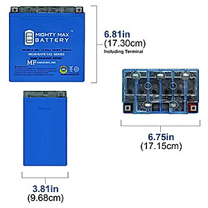 Mighty Max Battery YB16CL-B -12 Volt 19 AH, GEL Type, 250 CCA, Rechargeable Maintenance Free SLA AGM Motorcycle Battery