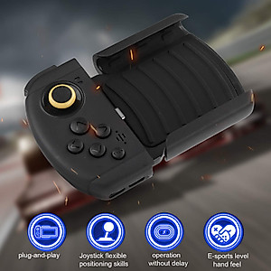 Mobile Controller for Android, Single Hand Phone Gamepad Plug and Play TypeC Joystick Mobile Gaming Controller Peripherals Equipment for Android