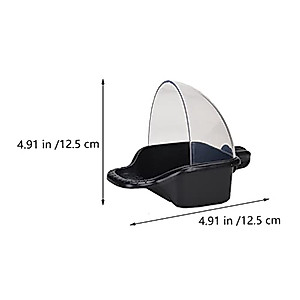 STOBOK Squirrel Feeders Bird Bath Tub Bowl Basin Parrot Hanging Birdbath Toy Plastic Budgie Parakeet Cockatiel Cage Water Food Feeder Shower Tub for Hamster Hedgehog Chinchilla Ferrets Bunny Feeder