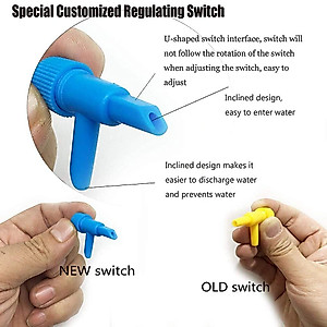 Plant Self Watering Spikes,16 Pcs Automatic Irrigation Equipment Self Watering Drip Devices with Slow Release Control Valve Switch, Suitable for Outdoor Indoor Plants