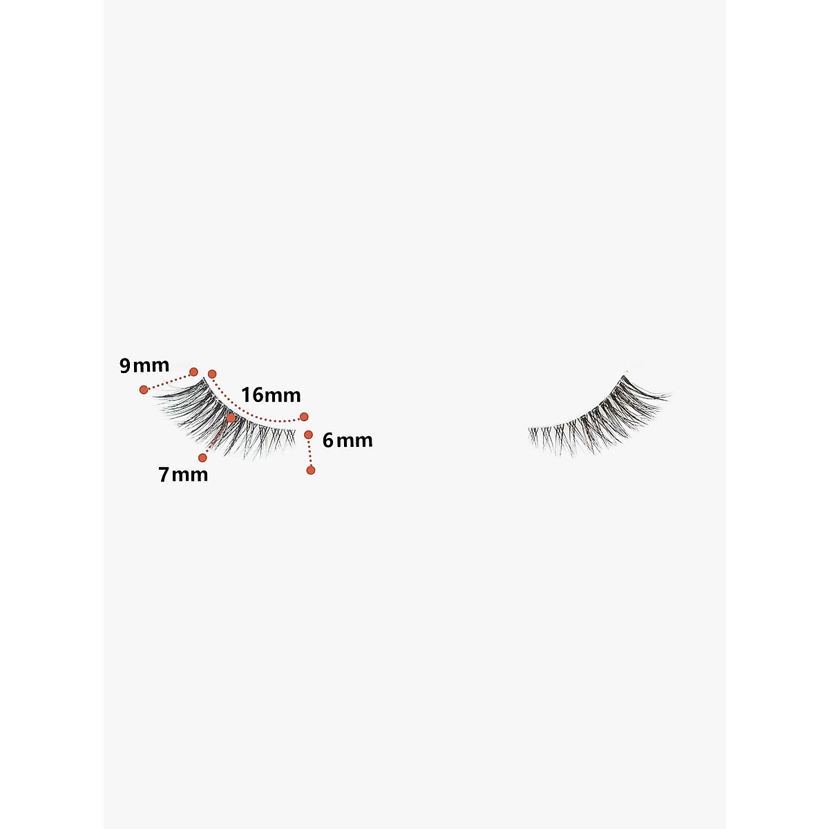 GMAGICTOBO False Eyelashes Natural Half Lashes Short Wispy Clear Band Lashes Pack Cat Eye 3D Faux Mink Lashes Fake Eyelashes 7 Pairs Multipack