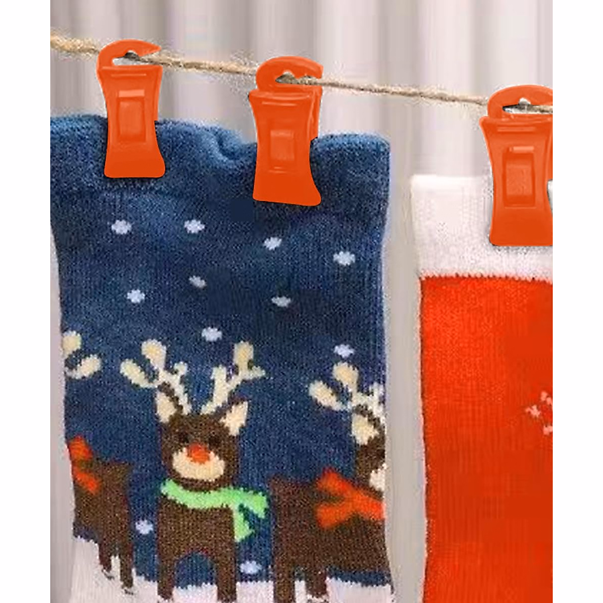 32 Sock Clips: Your Ultimate Laundry Companion - Securely Pair and Hang Socks in The Wash and Dryer, Ending The Days of Mismatched or Lost Pairs