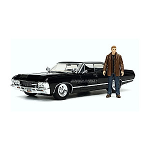 Supernatural 1:24 1967 Chevy Impala Die-cast Car w/Dean Winchester Die-cast Figure, Toys for Kids and Adults