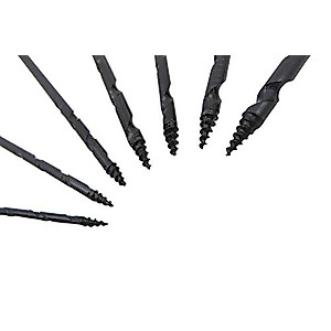 Taytools 467900 French Gimlet 7 Piece Set 2, 2.5, 3, 3.5, 4, 4.5 and 5 mm Boring Drill Tool for Pilot Holes Screw Tip Auger Shafts