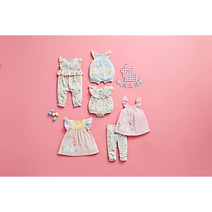 Mud Pie Baby Girl Bunny Tunic & Capri Set, Pink, 5 Toddler