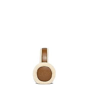 UGG Leather Bluetooth Wireless Earmuffs, chestnut, one size