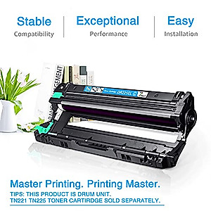 7Magic Remanufactured Drum Unit Replacement for Brother DR221CL DR-221CL DR221 DR 221 CL DR221CL for Brother MFC-9130 MFC-9130CW MFC-9330 CDW MFC-9340 HL-3170CDW HL-3180CDW HL-3140CW Printer 4 Pack
