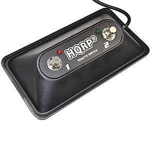 HQRP 2-Button Guitar Amp Footswitch compatible with Peavey 03022920 fits Nashville, ValveKing, Windsor, 6505 Head, 6505 112 Combo amps