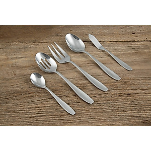 Cambridge Silversmiths Tyrus Satin Mirror 89-Piece Flatware Set
