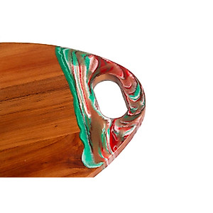 Resin Teardrop Cheese Board and Knife set,