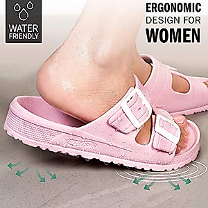 AEROTHOTIC Women’s Arcus Comfort EVA Beach Slide Sandals (Arcus Pink, 9)