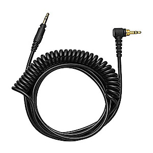 Technics Professional DJ Headphones with 40mm CCAW Voice Coil Drivers, 270° Swivel Housing and Locking Detachable Cord; Lightweight, Foldable High Input - EAH-DJ1200 (Black)