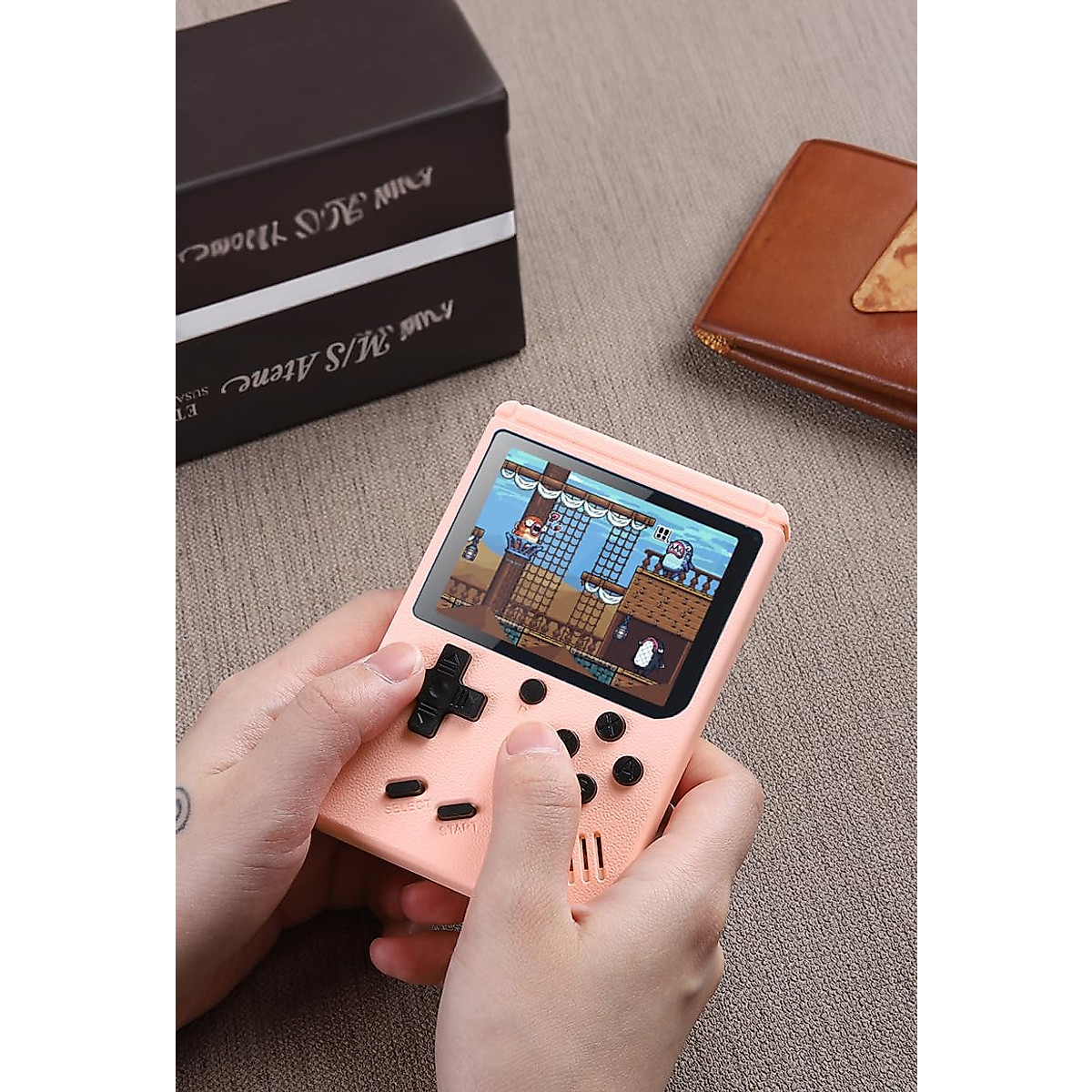 Handheld Game Console with Classical Retro Single and Multiplayer Games, 3.0 Inch Gameboy Kids Screen Portable Retro Video Game Console Support TV Connection (400 Games)