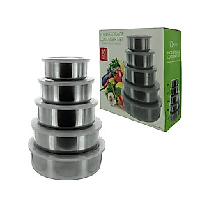 Kole Imports Nesting Metal Food Storage Container Set