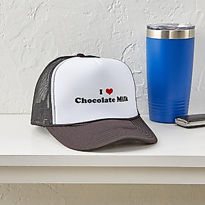 CafePress I Love Chocolate Milk Snapback Trucker Hat