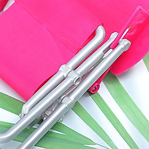 STOBOK 2PCS Mini Dolls House Miniature Folding Beach Chairs Plastic Beach Lounge Chairs Dollhouse Furniture Accessories