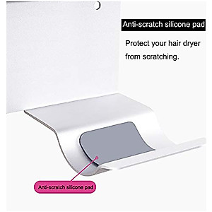 Buwico BUBM Wall Mount Holder for Dyson Airwrap Styler,Aluminum Alloy Wall Storage Organizer Stand Rack for Dyson Airwrap Pre-Styling Dryer (Only the Holder is sold, Not Included Hair Dryer)