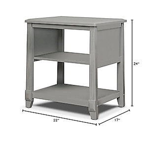 Sorelle Furniture Berkley Baby Dresser – Dresser for Nursery, Kids Bedroom Furniture, Dresser Drawers, Nightstand for Child’s Room with Drawers, Nursery Furniture for Infant-Weathered Gray