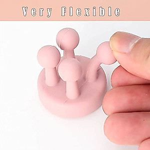 FISHEVO 12PCS Self Adhesive Silicone Hooks, Shower Razor Holder Hooks, Wall Mounted Plug Holder Hooks, Shower Wall Hooks for Hanging Towel