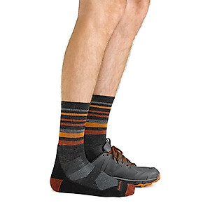 Darn Tough Vermont Men's Fastpack Micro Crew Lightweight Hiking Sock (Style 5012) - Charcoal, Large