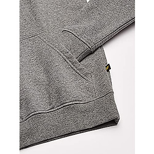 Caterpillar Men's Trademark Hoodies with Embroidered CAT Front Logo, S3 Cord Management System and Pouch Pocket, Dark Heather Grey, 3X Large