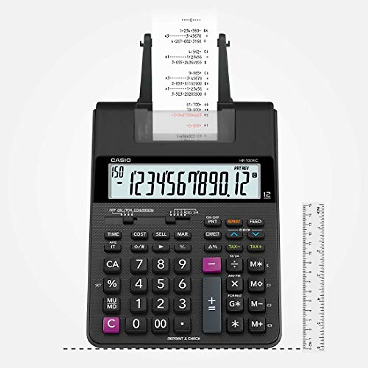 Casio HR-100RC Mini Desktop Printing Calculator, New (HR-100RC)