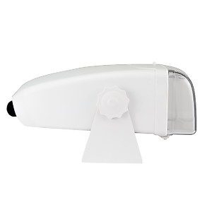 Dual Electronics MH200 Universal Gimbal Marine Radio Housing Unit, Transparent Fold-Down Door, Fully Enclosed Design, Single DIN, White