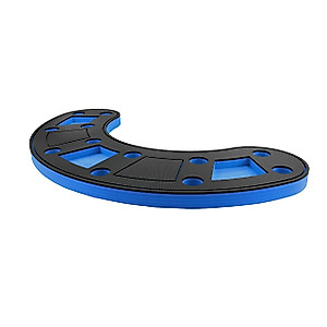 Polar Whale Giant Blue and Black Floating Bar Table Tray Bartender Drink Holder for Pool or Beach Party Float Lounge Refreshment Durable UV Resistant Foam 15 Compartment with Cup Holders 5 Feet Long