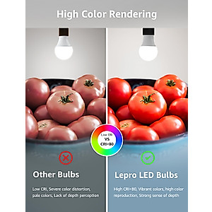 Lepro Dimmable LED Light Bulbs 100 Watt Equivalent, 14W 1500LM Daylight White 5000K, A19 E26 Standard Medium Base, UL FCC Listed, 15000 Hour Lifetime, 6 Pcs