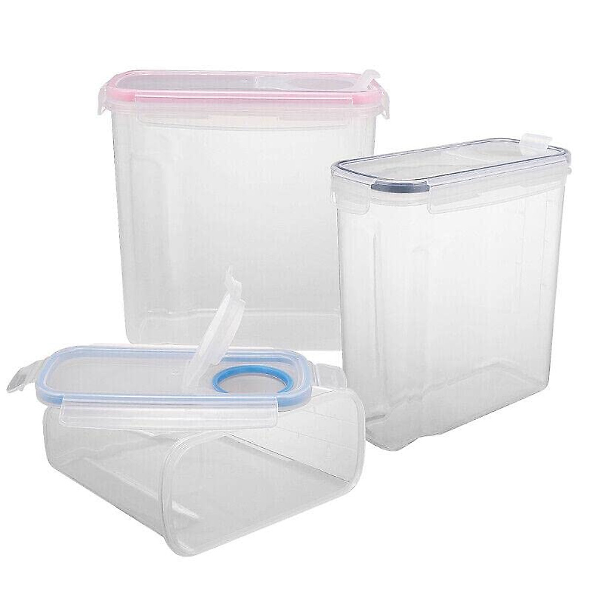 SensaitiN 3PCS 2.5L Cereal Container MytriH Storage containers Kitchen accessories Organization and storage Kitchen storage Storage and organization Cereal container Kitchen organization and storage