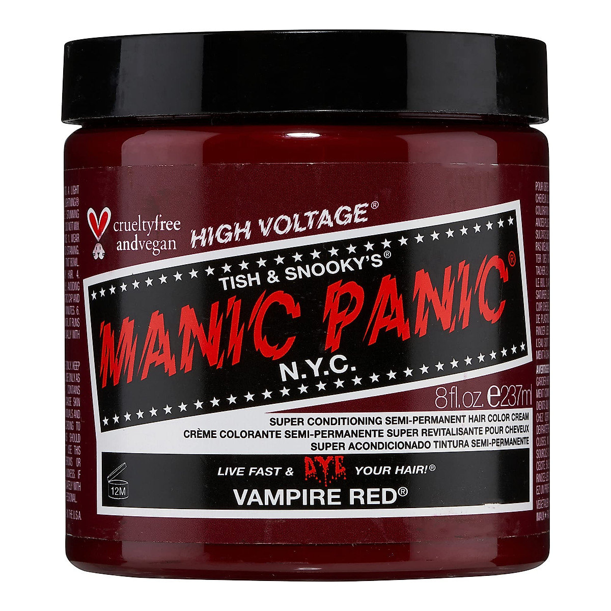 Vampire Red Hair Dye - Semi Permanent, Vegan & Cruelty-Free by MANIC PANIC