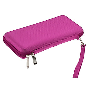 Navitech Purple Graphics Calculator Hard Case/Cover with Storage Pouch Compatible with The Texas Instruments Ti 84 Plus