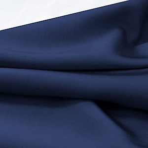 wikiwiki 10 FT Double Top Cantilever Patio Umbrellas Outdoor Offset Umbrella w/ 36 Month Fade Resistance Recycled Fabric, 6-Level 360°Rotation Aluminum Pole for Deck Pool Garden, Navy Blue