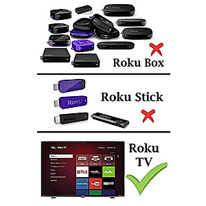 Onn Roku TV Remote w/Volume Control & TV Power Button for All Onn Roku Built-in TV. No Pairing, No Programming!
