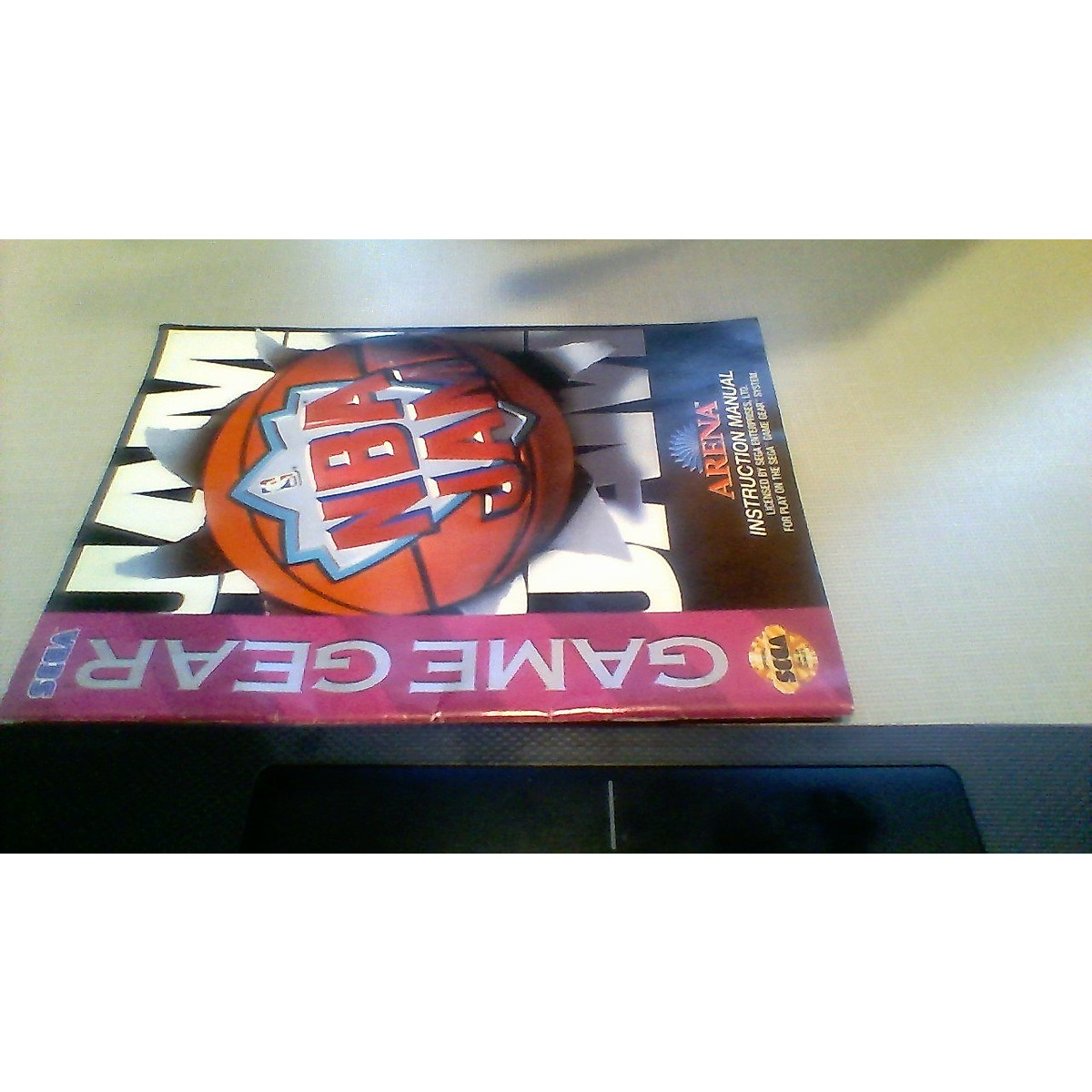 Arena Nba Jam Sega Game Gear Instruction Manual---licensed By Sega Enterprises, Ltd. For Play on the Sega Game Gear System