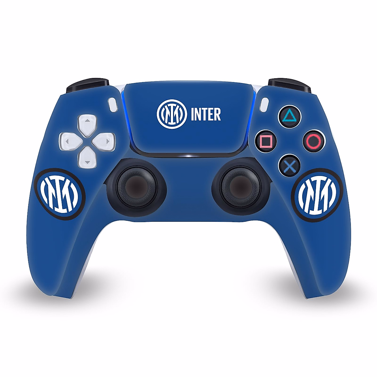 Head Case Designs Officially Licensed Inter Milan Logo Badge Vinyl Faceplate Sticker Gaming Skin Decal Cover Compatible With Sony PlayStation 5 PS5 DualSense Controller