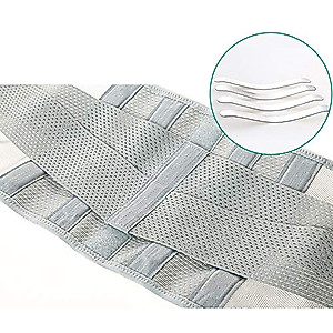 YZSHOUSE Breathable Back Support Lumbar Belt – Man and Woman Pain Relief Back Brace – Prevents Injury & Scoliosis,with Massage Pad (Size : M/Medium)