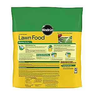 Miracle-Gro Water Soluble Lawn Food - Fertilizer for All Grass Types, Feeds Up to 7,200 sq. ft.