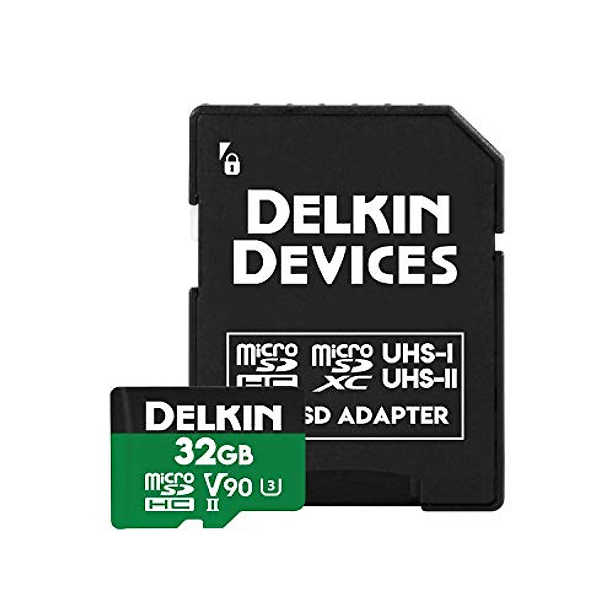 Delkin Devices 32GB Power microSDHC UHS-II (V90) Memory Card (DDMSDG200032)