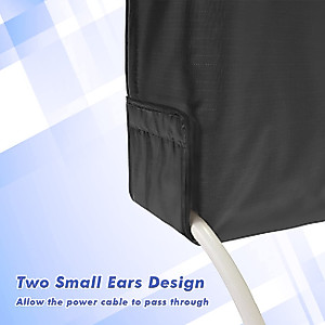 i frmmy Waterproof Insulated Indoor Air Conditioner Cover for Inside Window AC Unit, 17''Wx 13''Hx 3.5''D- Black