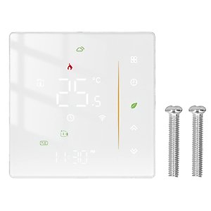 Intelligent Temperature Control,Smart Thermostat for Electric Floor Heating,Programmable, WIFI, APP Control,Energy Saving, Remote Access,95 240V, White
