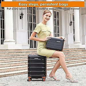 Joyway Luggage 5 Piece Sets， Lightweight Rolling Hardside Travel Luggage with TSA Lock，Luggage Set Clearance，Suitcase with Spinner Wheels for Women