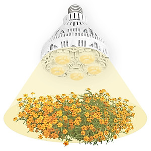 SANSI Grow Light Bulb with COC Technology, Full Spectrum 24W Grow Lamp (300 Watt Equivalent) with Optical Lens for High PPFD, Perfect for Seeding and Growing of Indoor Plants, Flowers and Garden