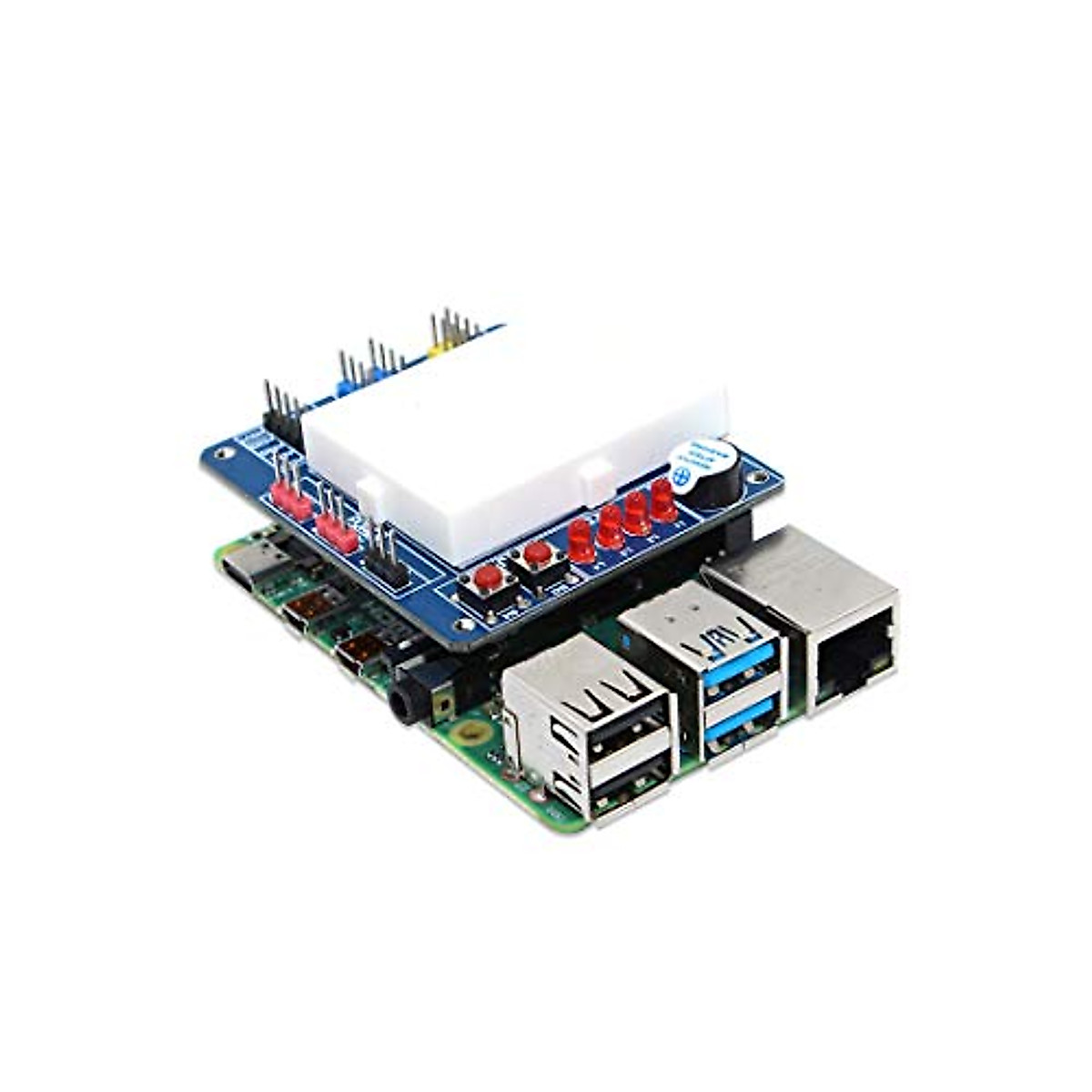 sb components BreadPi - Multipurpose HAT for Raspberry Pi 4, 3B+, 3, 2, Zero and Zero W, Raspberry Pi Expansion Board Designed for Digital and Analog I/O Manufacturer