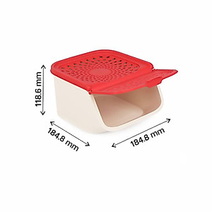 Tupperware potato, onion, garlic container mini access mate 2.3L capacity - 1pc