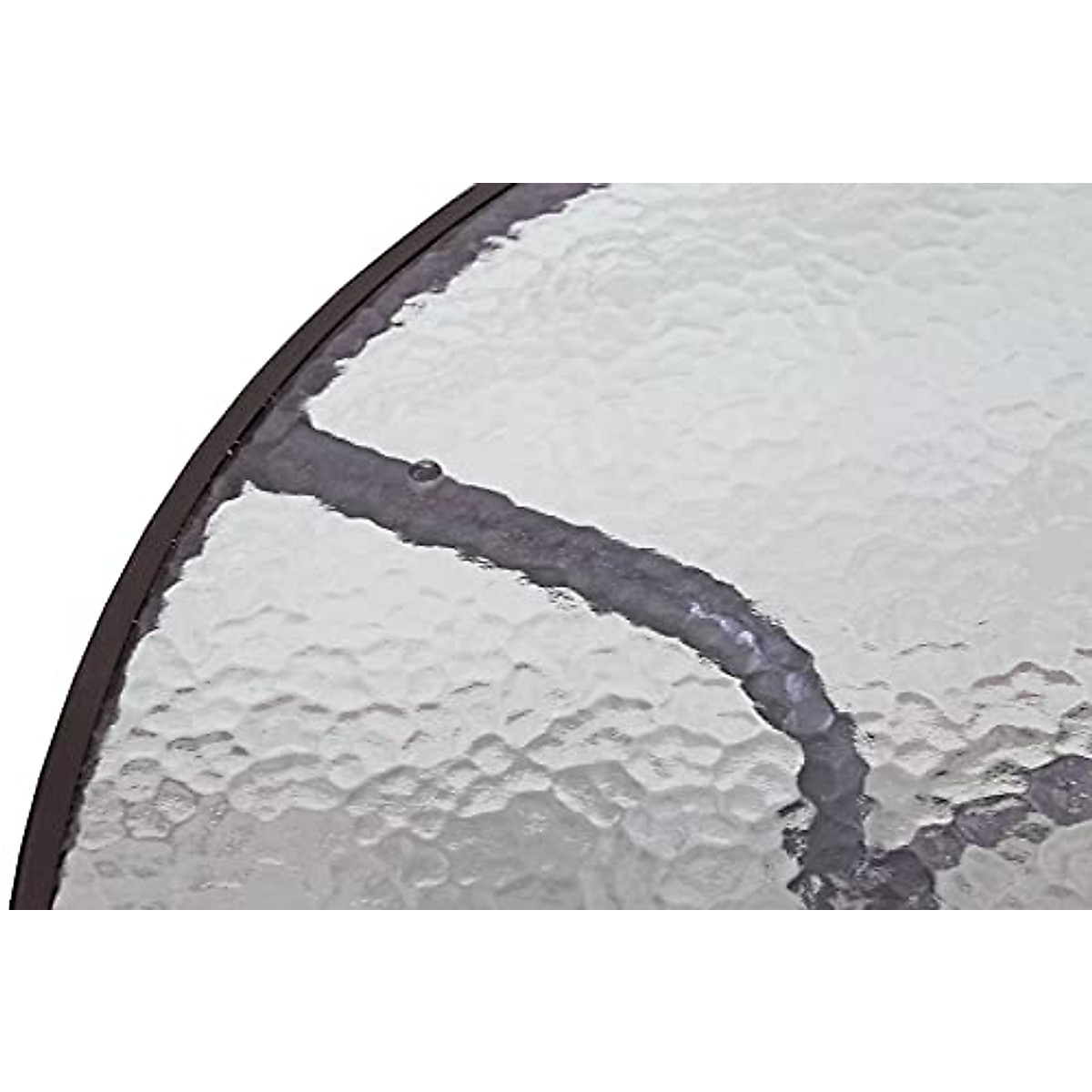 Courtyard Creations Sienna Collection Round 40" Table and Four Swivel Rocker Chairs, Brown (5-Piece Set)