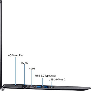 Acer Aspire 5 Notebook Laptop, 15.6 inch FHD Display, Intel Core i7-1165G7, 20GB RAM, 1TB PCIe SSD, Webcam, Backlit Keyboard, Fingerprint Reader, HDMI, Wi-Fi 6, Windows 11 Home, Black