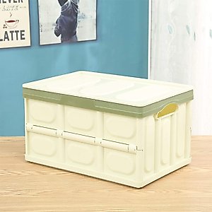 LXYLY Outdoor Waterproof Storage Box Outdoor Storage Shed Moving Folding Organizing Tool Box with Cover for Courtyard (Size : 30L, 55L)